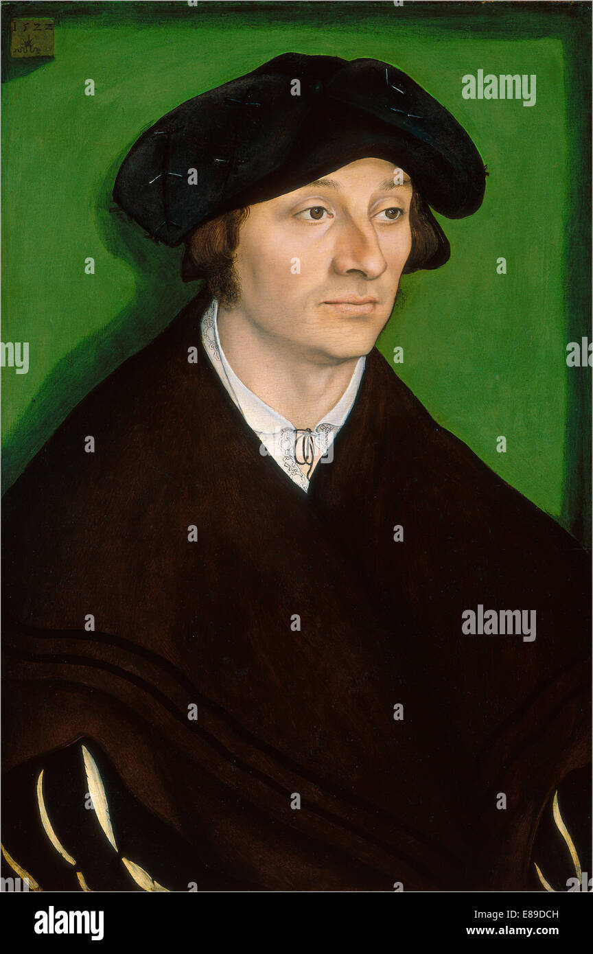 Lucas Cranach the Elder, Portrait of a Man, German, 1472 - 1553, 1522 ...