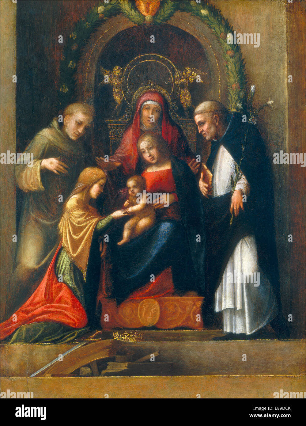 The mystic marriage of saint catherine hi-res stock photography and ...