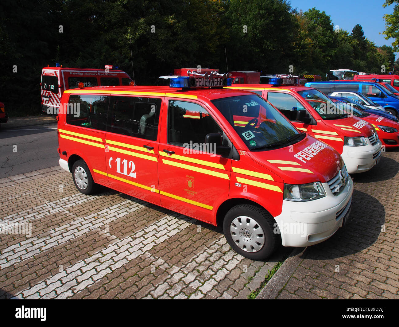 The Volkswagen Feuerwehr Landeshauptstadt is a fire engine used by ...