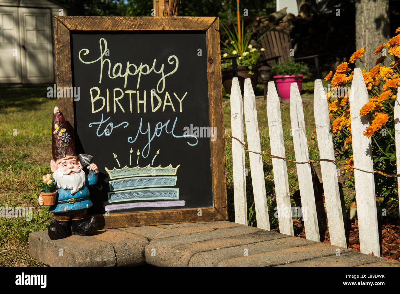 Happy Birthday Sign Stock Photo - Alamy
