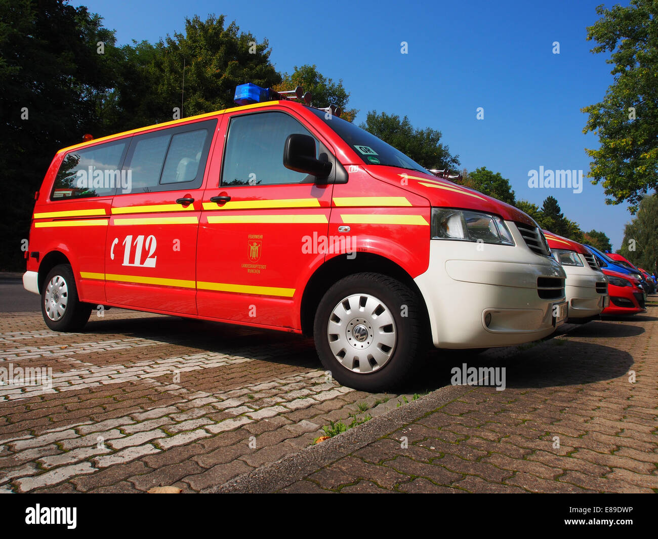 A Volkswagen fire engine, part of the Munich Fire Department (GR 11-1 ...
