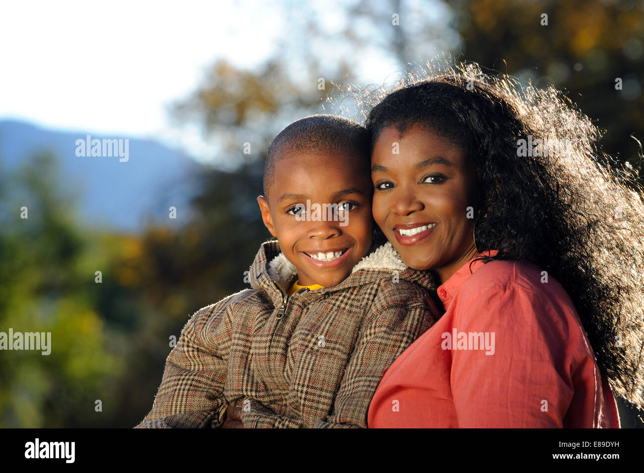 Happy African Mother and child Stock Photo - Alamy