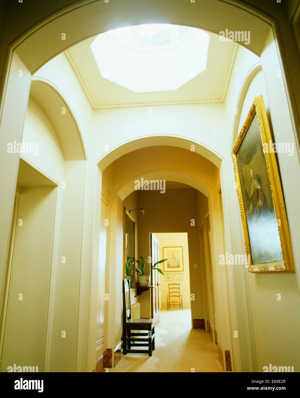 Traditional cream hall Stock Photo - Alamy