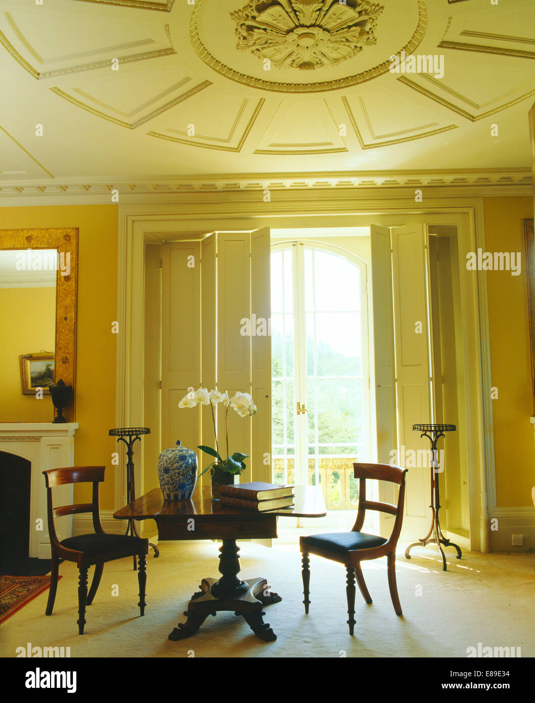 Traditional cream hall Stock Photo - Alamy
