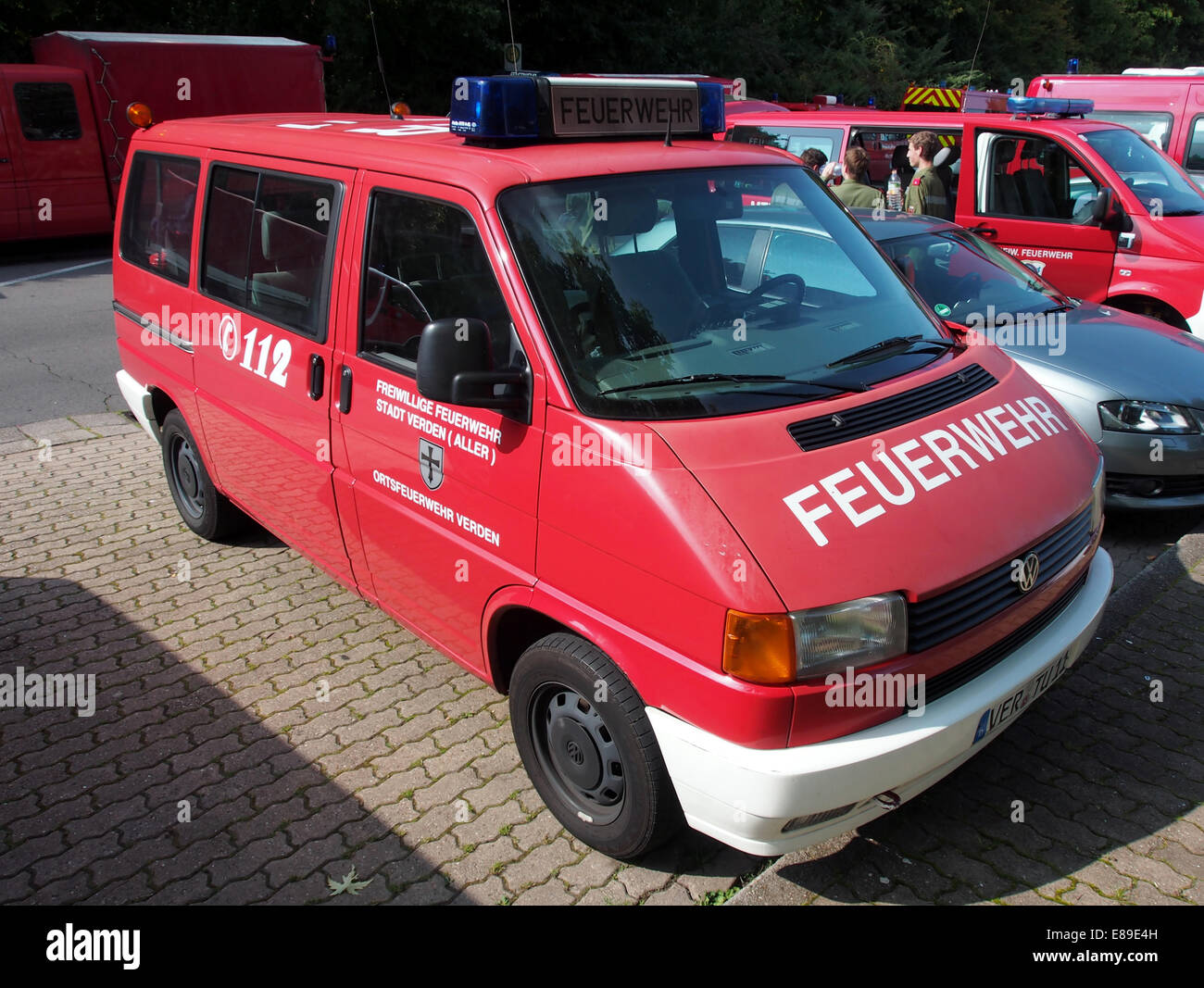 A Volkswagen fire engine, part of the Freiwillige Feuerwehr Stadt ...