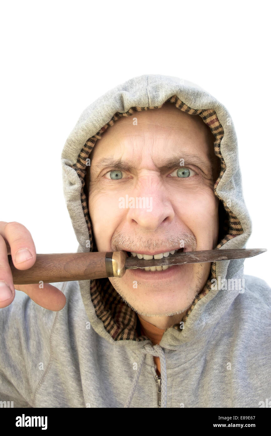 Man gritting teeth hi-res stock photography and images - Alamy