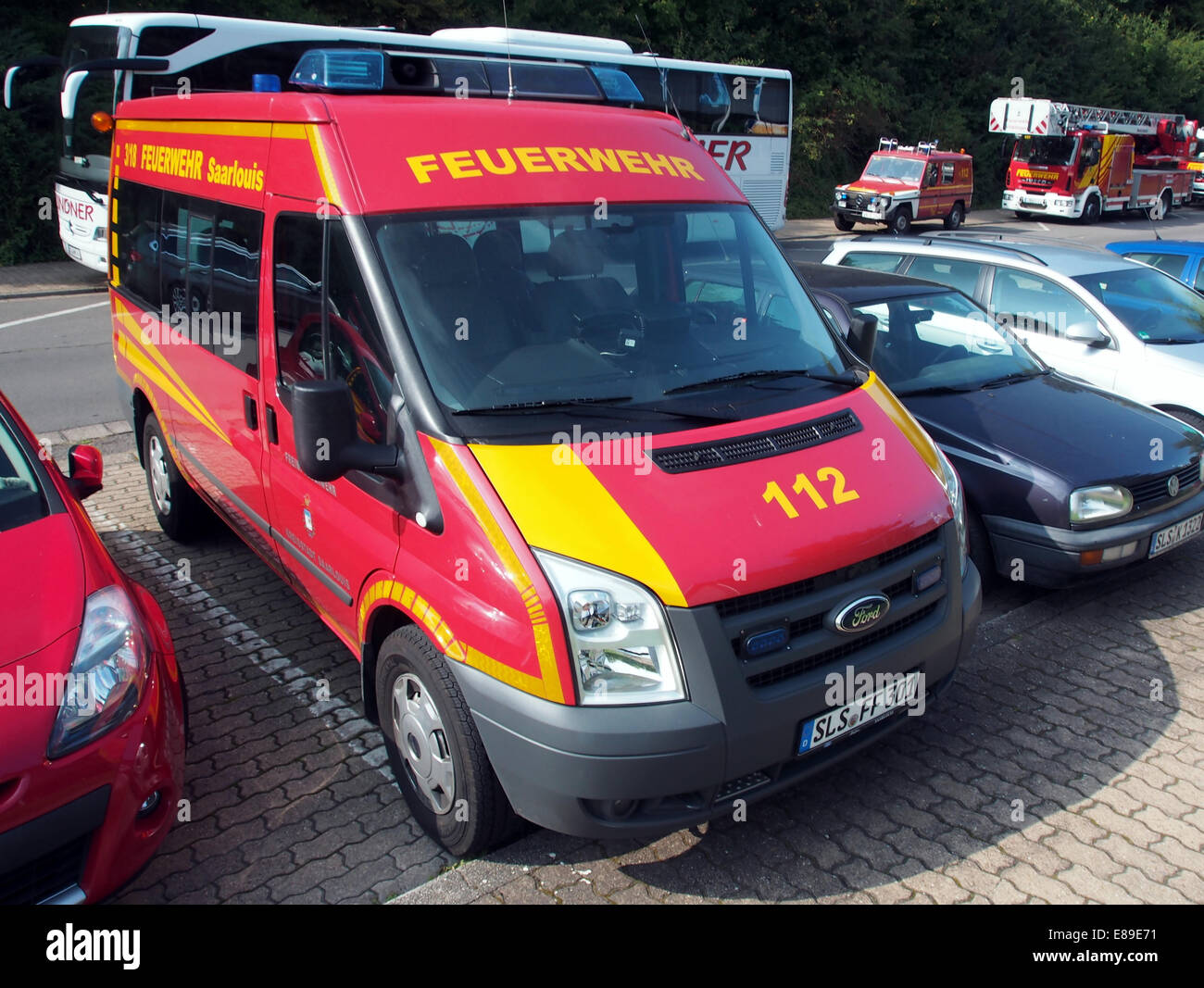 The Ford Transit Freiwillige Feuerwehr vehicle from Saarlouis ...