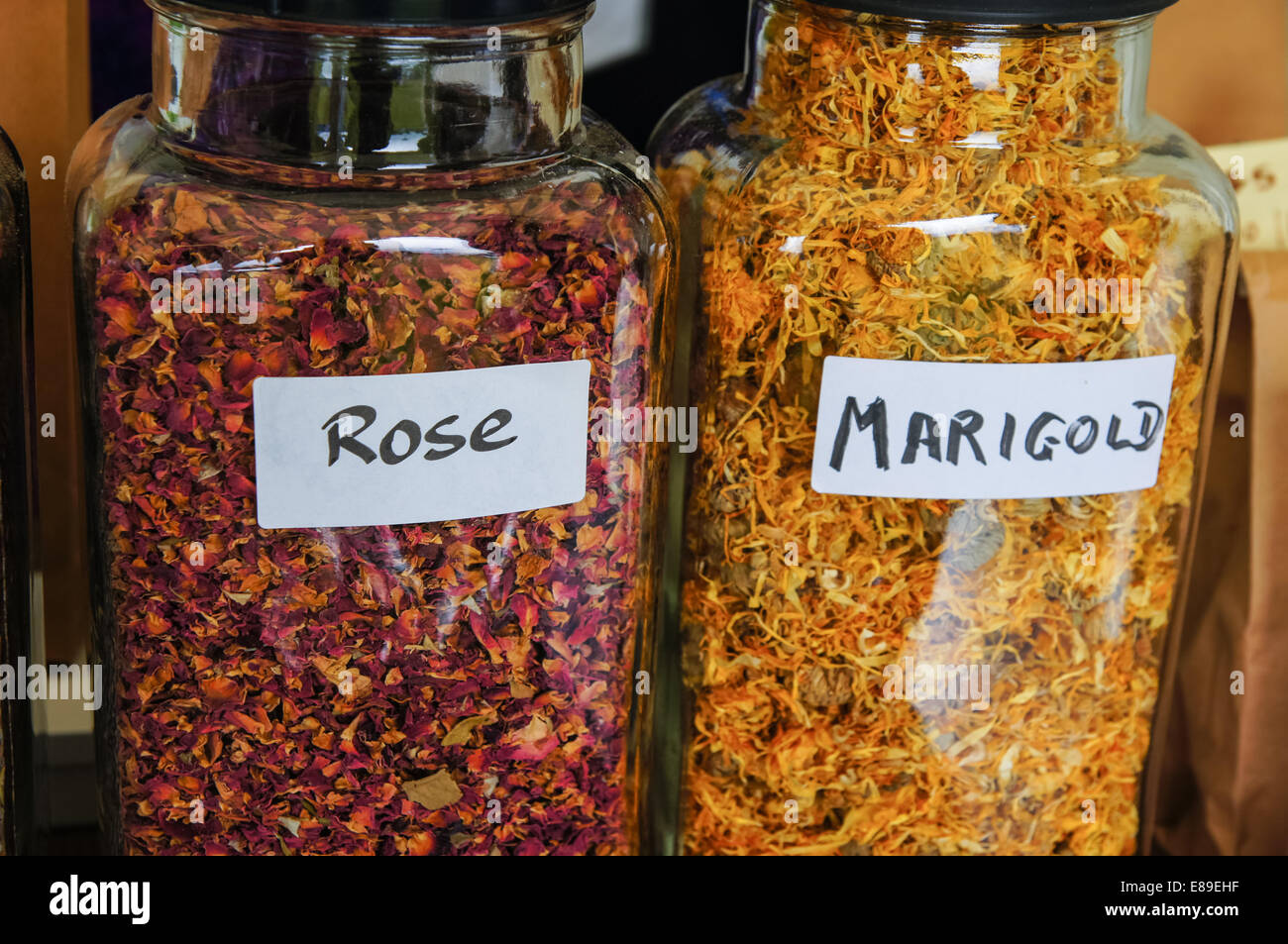 Herbal display at Countryside Live show, London England United Kingdom ...