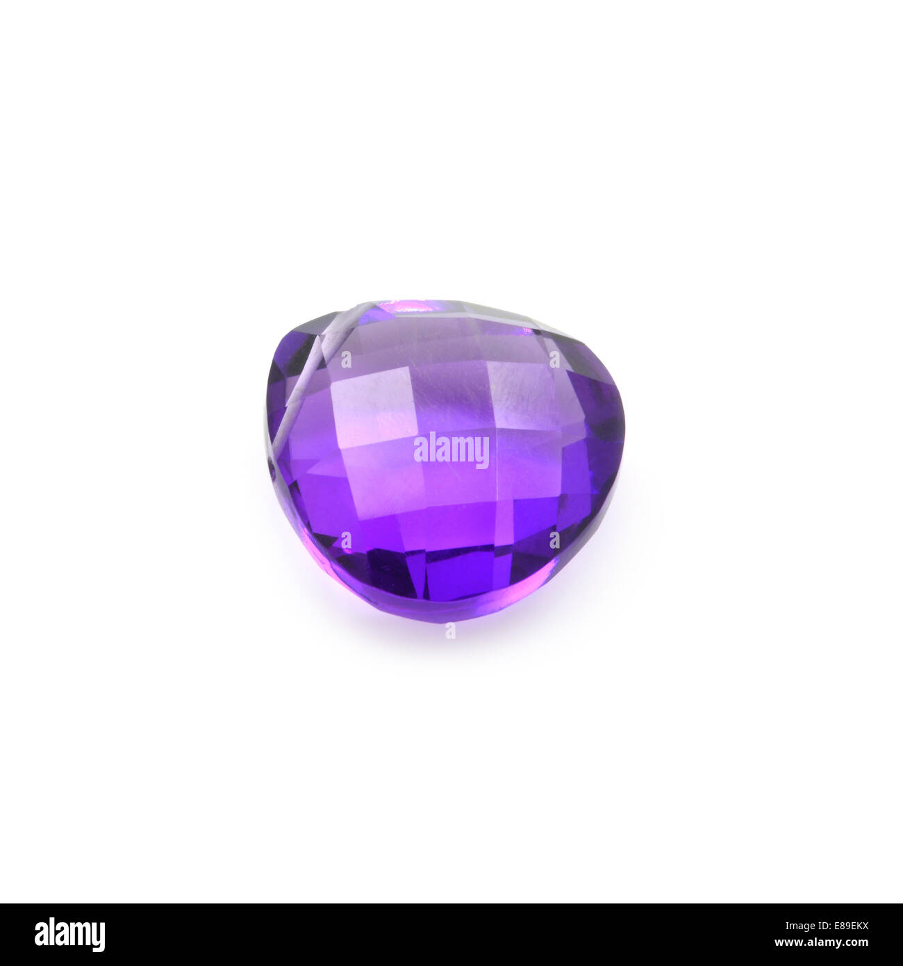 Beautiful transparent amethyst pendant on a white background Stock ...