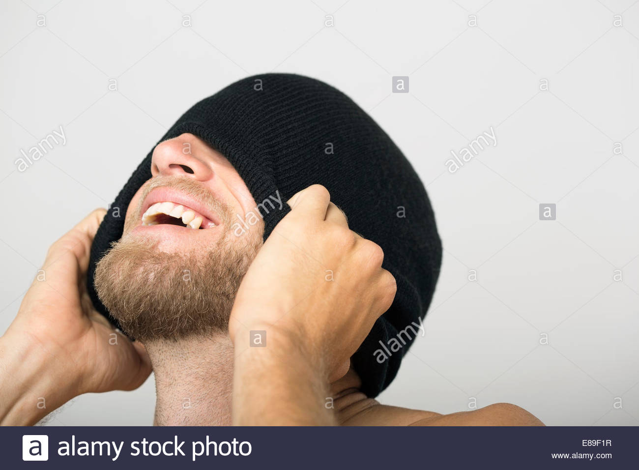 Man covering his face hi-res stock photography and images - Alamy