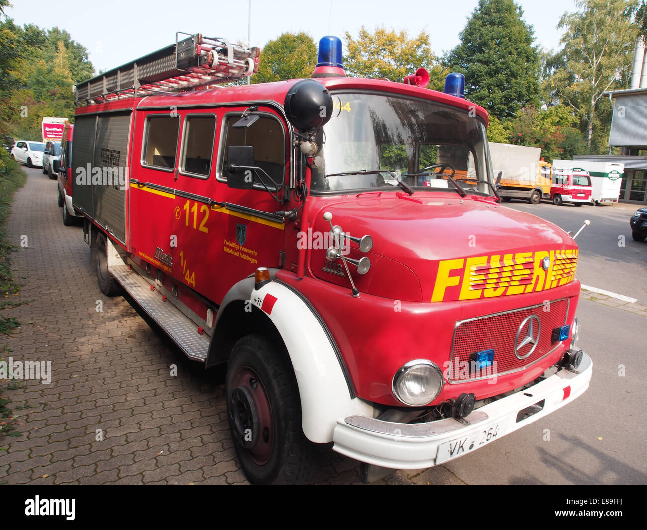 The Mercedes 1333 fire engine, belonging to Freiwillige Feuerwehr ...