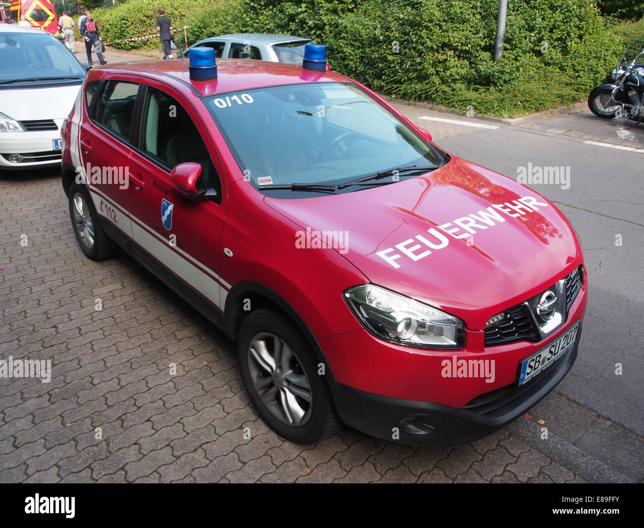 This image depicts a Nissan vehicle from the Freiwillige Feuerwehr ...