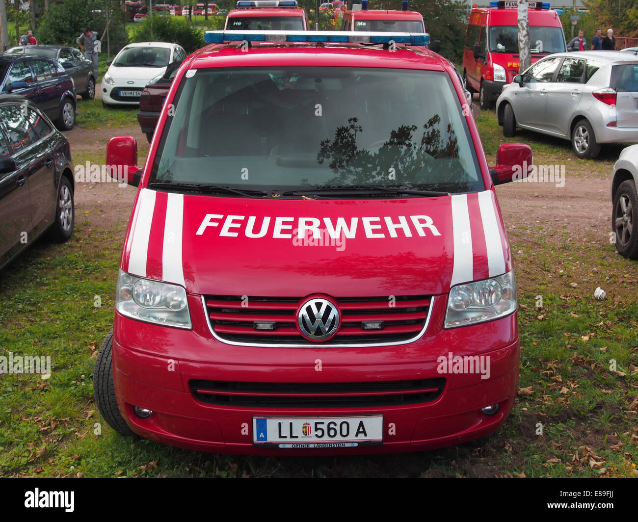 A Volkswagen fire engine, used by the Freiwillige Feuerwehr Ansfelden ...