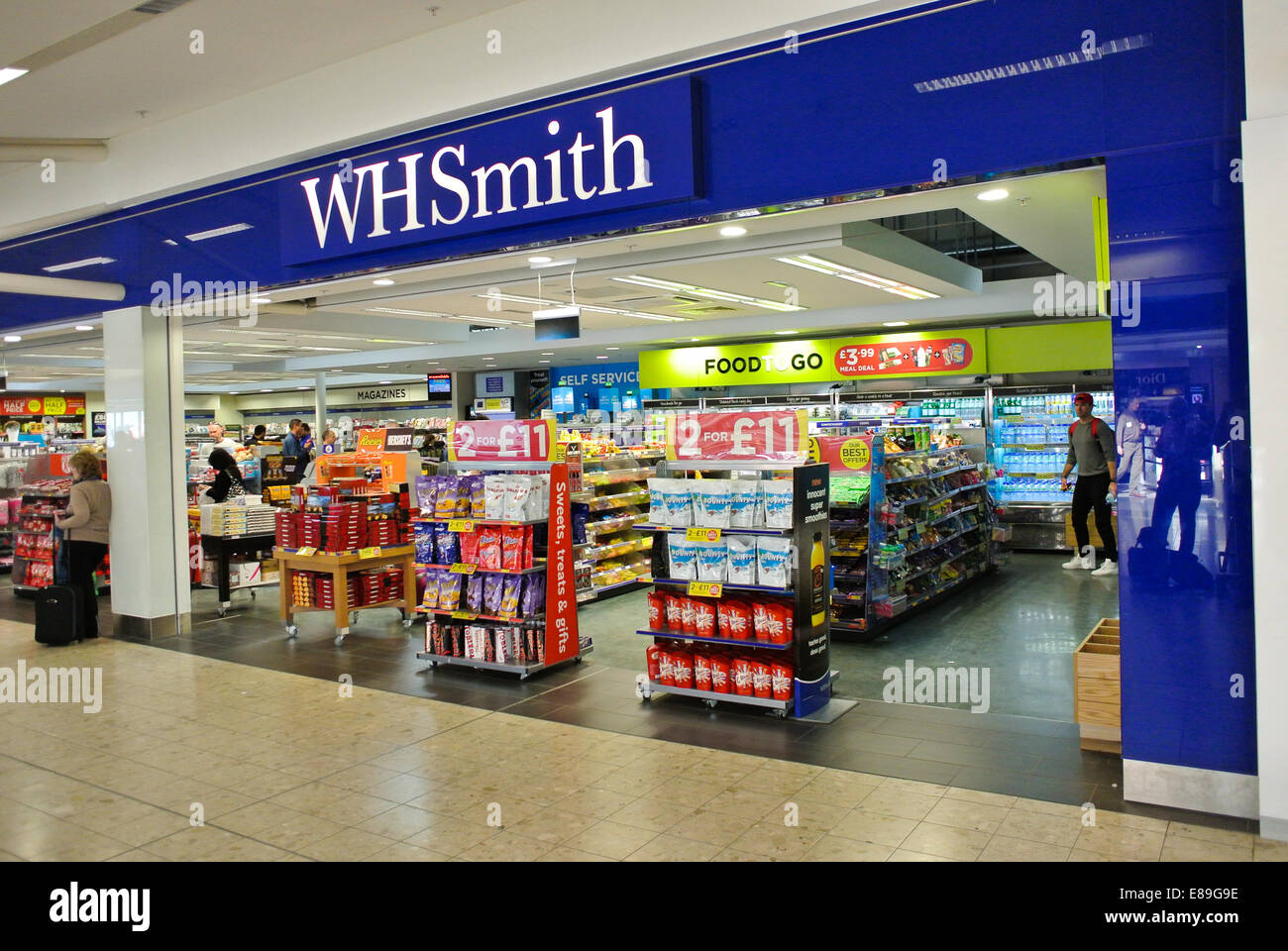 WH Smith shop store sign Stock Photo - Alamy