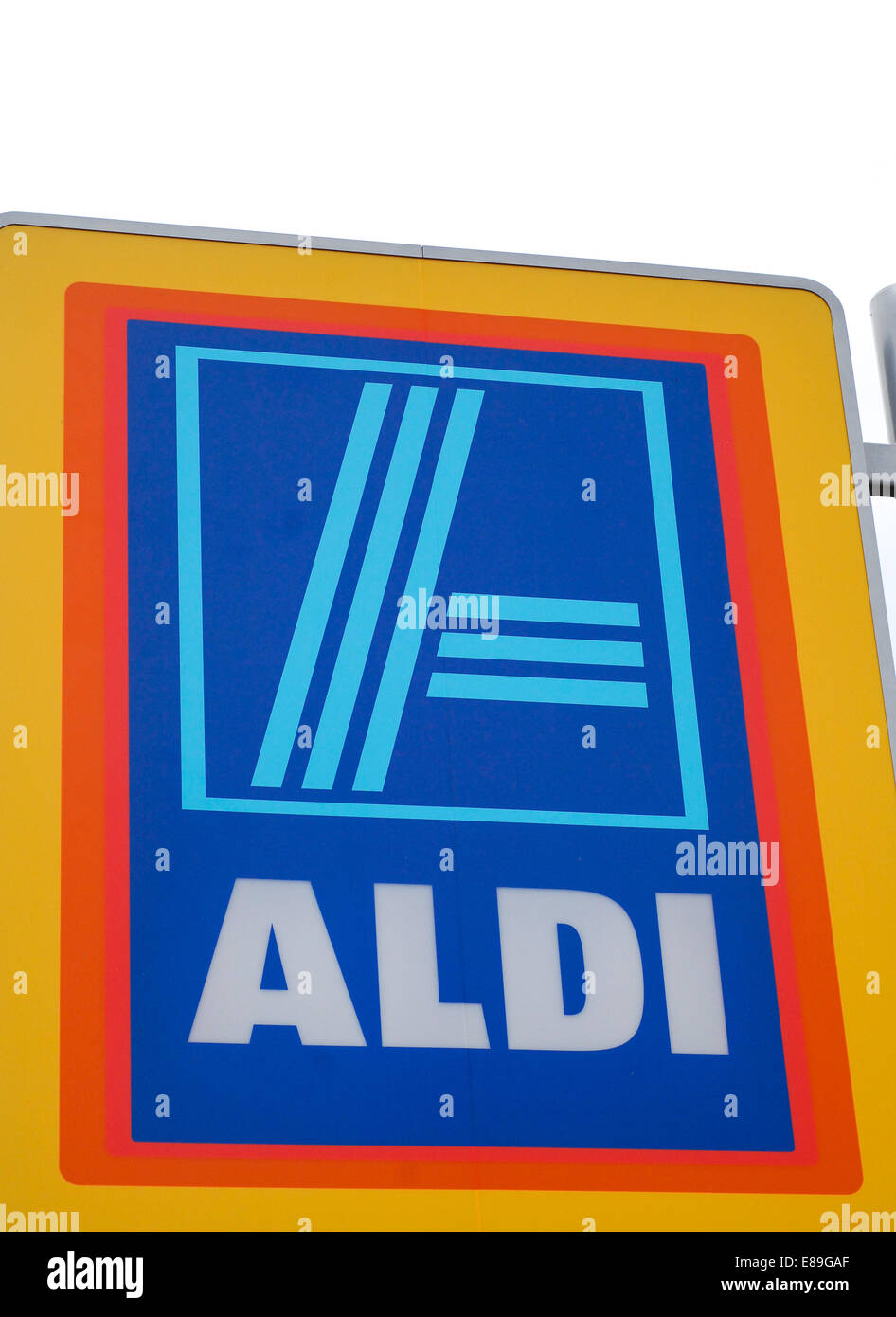 Aldi store sign Stock Photo - Alamy