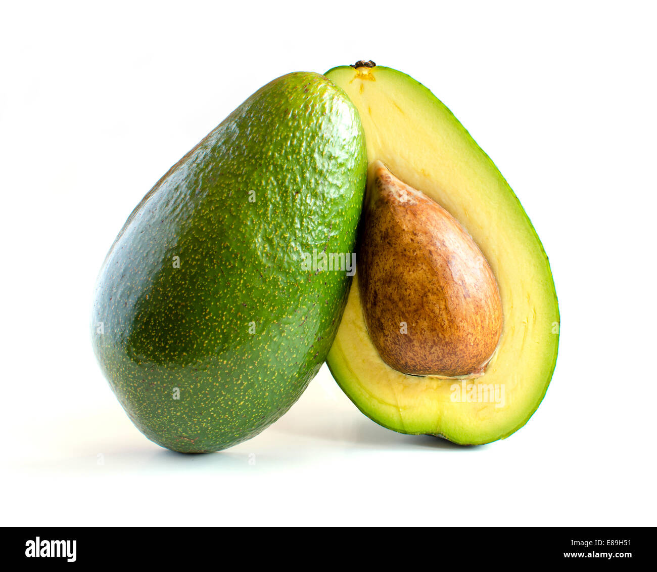 Fresh avocado isolated on white Stock Photo - Alamy