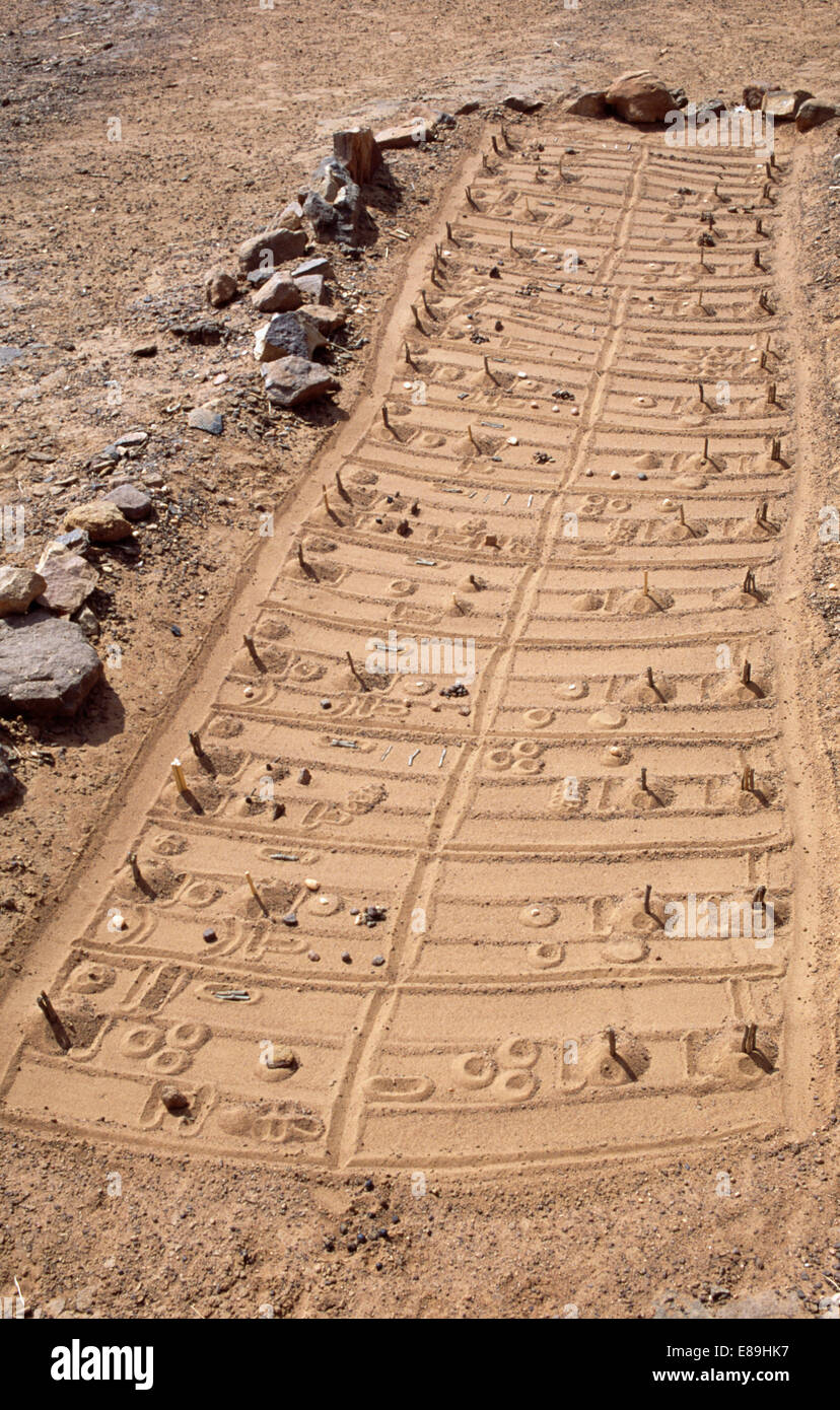 Animist prayer symbols in Sanga Village in Dogan country, Mali Stock ...