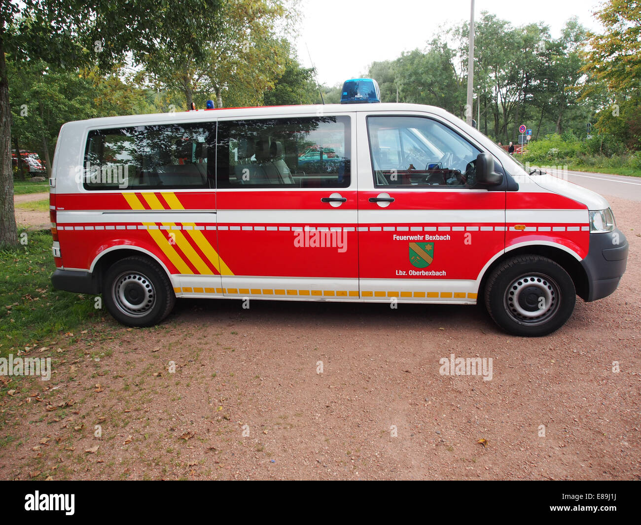 The Volkswagen fire engine, used by Feuerwehr Bexbach, was part of the ...