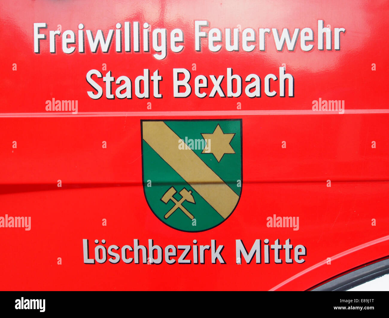 The Mercedes 1222 Metz fire engine, used by Feuerwehr Bexbach in Lbz ...