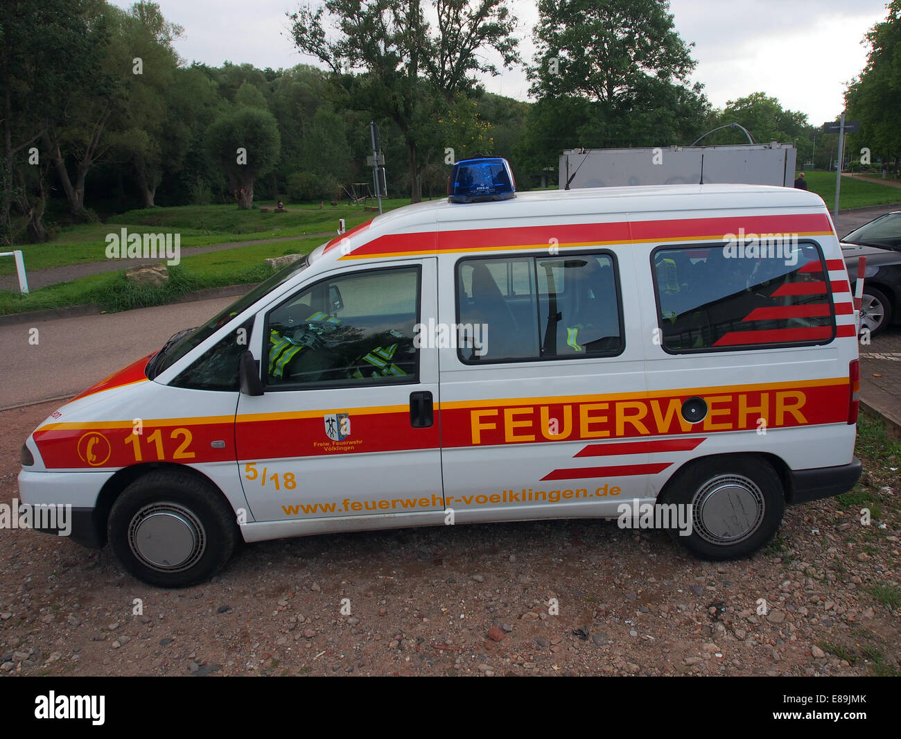 Fiat fire engine unit VC3B6lklingen, from the Freiwillige Feuerwehr ...