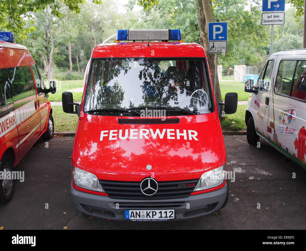 The Mercedes Sprinter, used by Feuerwehr Petersaurach for the 2014 ...