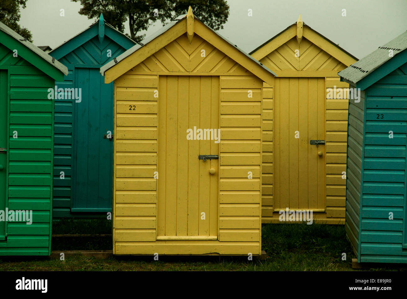 Brightly colored bathing huts Stock Photo - Alamy Brightly colored bathing huts Stock Photo - Alamy