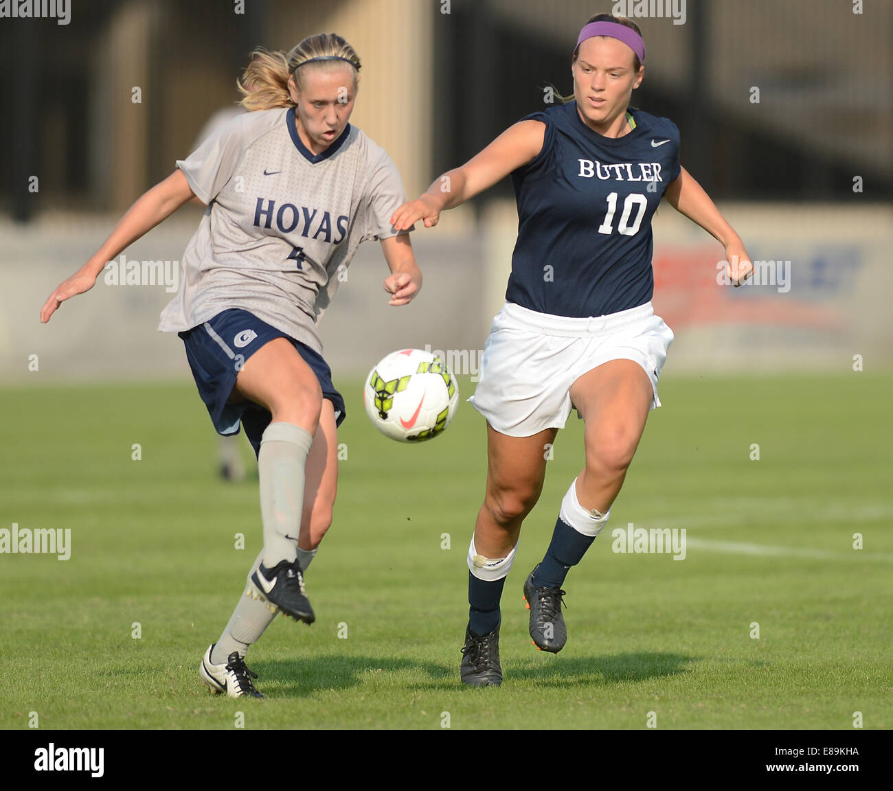 Washington, DC, USA. 2nd Oct, 2014. Georgetown defender Elizabeth ...