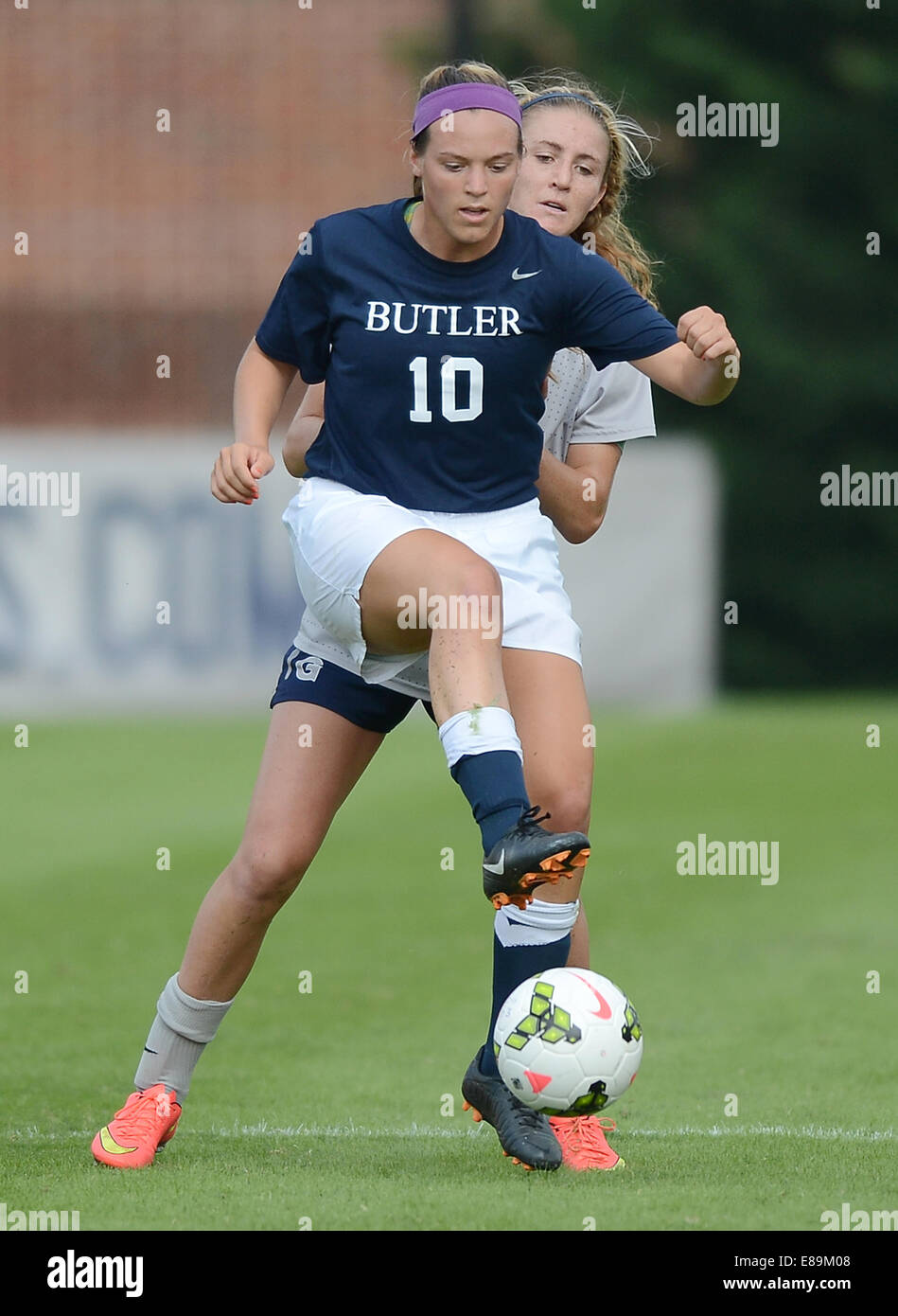 Washington, DC, USA. 2nd Oct, 2014. Butler forward Elise Kotsakis (10 ...