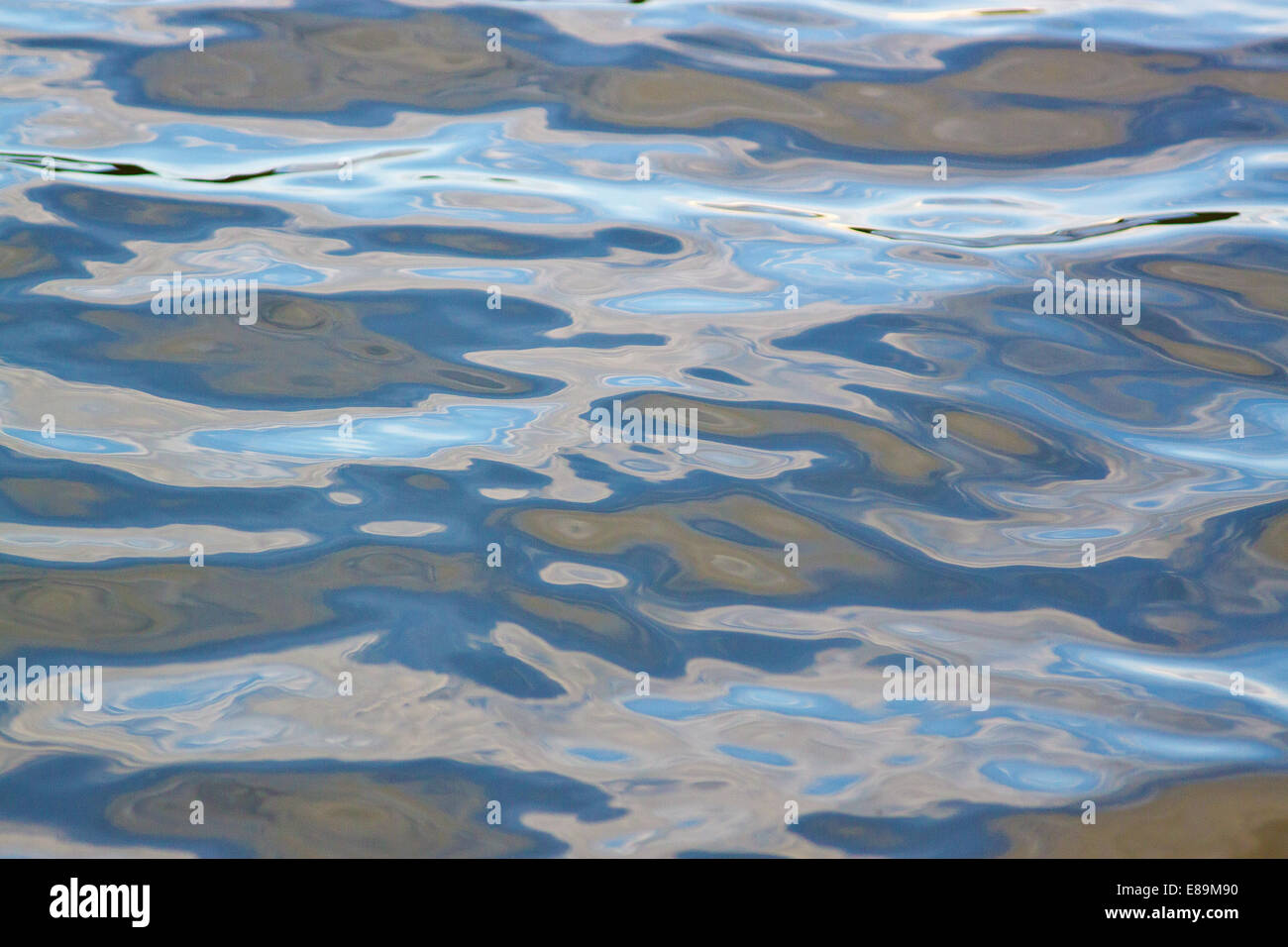 Ripples in Water with Sunlight Reflecting Stock Photo - Alamy