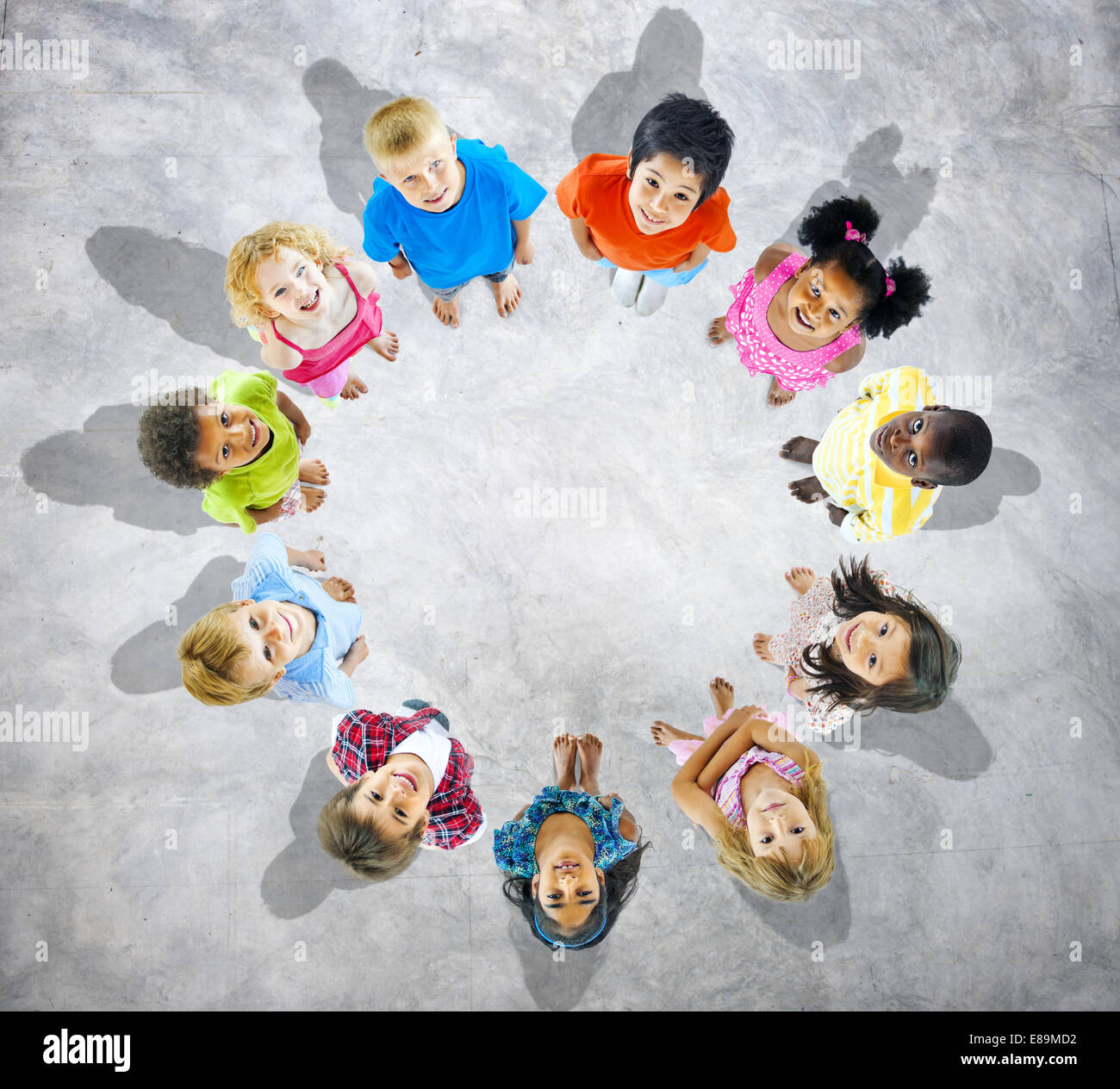 Kids in Circle Stock Photo - Alamy