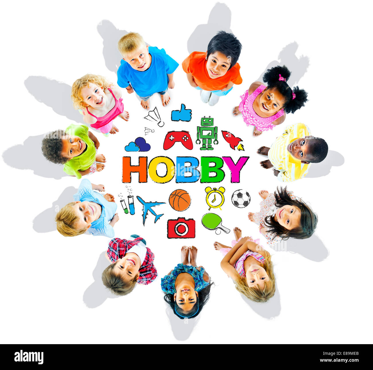 Group of Children and Hobby Concept Stock Photo - Alamy