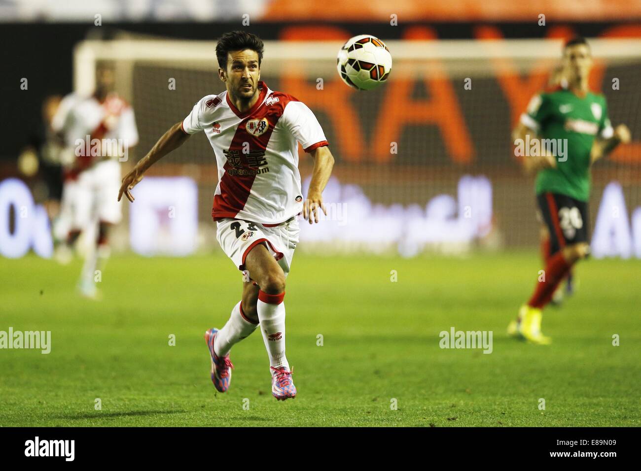 Madrid, Spain. 24th Sep, 2014. Alberto Bueno (Rayo) Football/Soccer ...