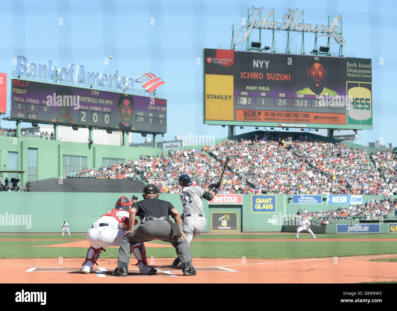 Boston, Massachusetts, USA. 27th Sep, 2014. Ichiro Suzuki (Yankees) MLB ...