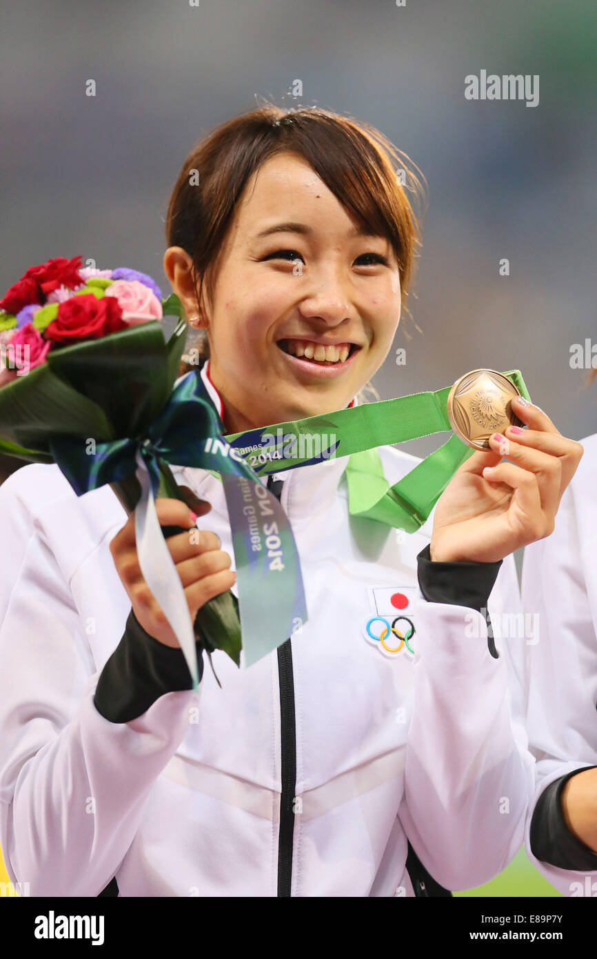 Anna Fujimori (JPN), OCTOBOR 2, 2014 - Athletics : Women's 4x100m Relay ...