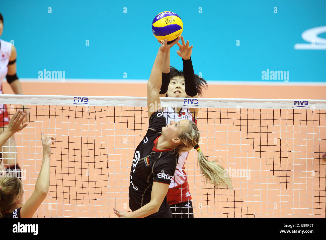 Trieste, Italy. 2nd Oct, 2014. (F-B) Kathleen Weiss (GER), Haruka ...