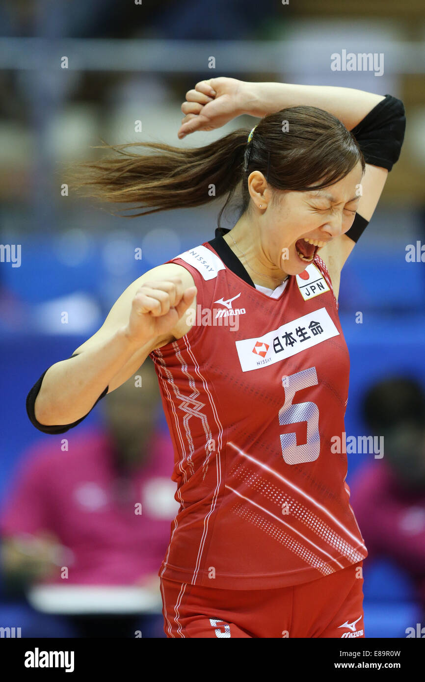 Trieste, Italy. 2nd Oct, 2014. Arisa Sato (JPN) Volleyball : FIVB ...