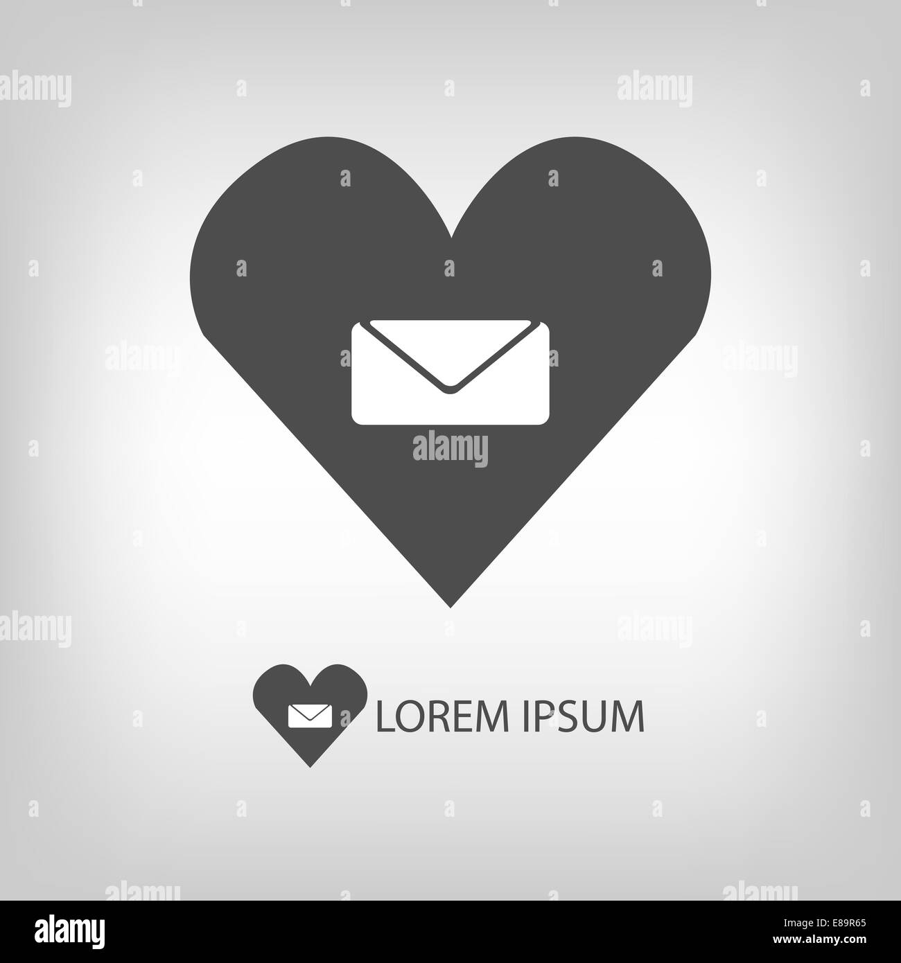 Love mail sign Stock Photo - Alamy