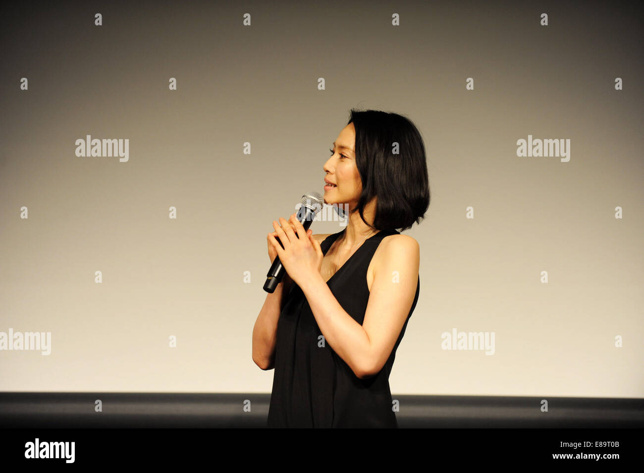 Toranomon, Tokyo, Japan. 30th Sep, 2014. Japanese actress MIKI NAKATANI appears as festival muse ...
