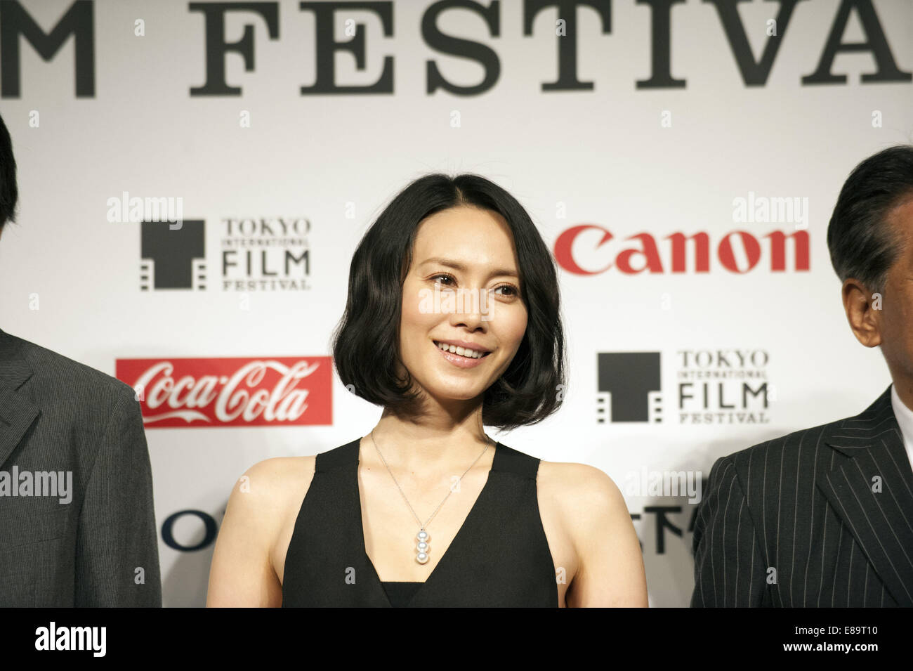 Toranomon, Tokyo, Japan. 30th Sep, 2014. Japanese actress MIKI NAKATANI appears as festival muse ...