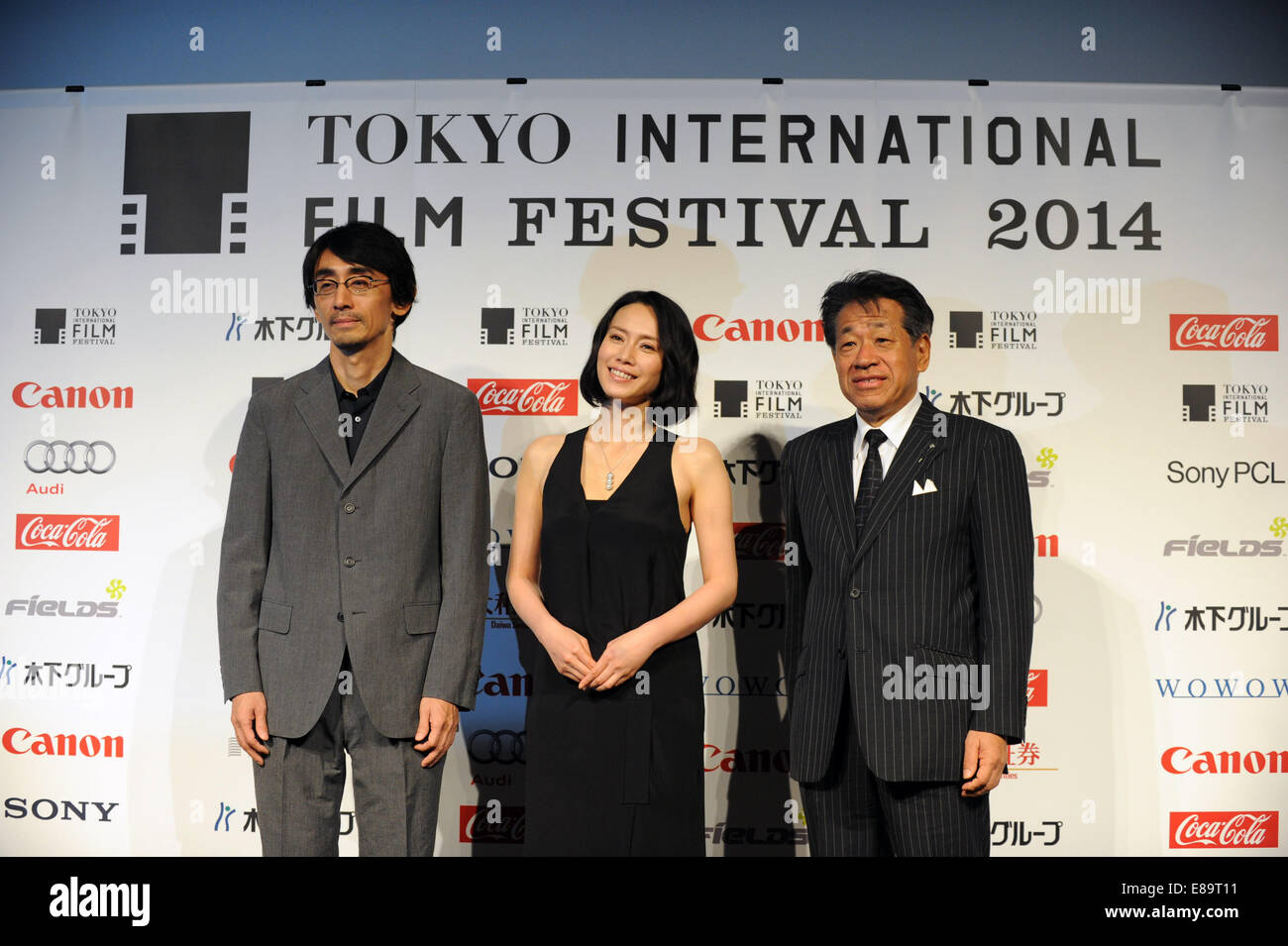 Toranomon, Tokyo, Japan. 30th Sep, 2014. Japanese actress MIKI NAKATANI appears as festival muse ...