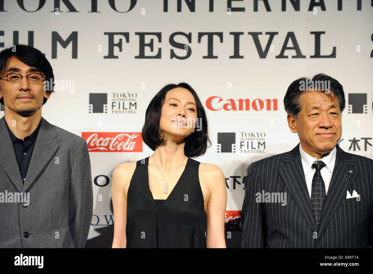 Toranomon, Tokyo, Japan. 30th Sep, 2014. Japanese actress MIKI NAKATANI appears as festival muse ...