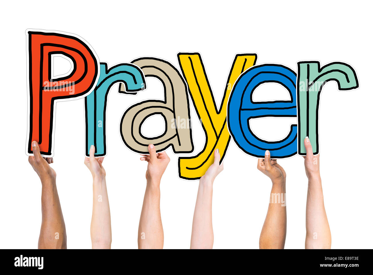 Prayer book hands Cut Out Stock Images & Pictures - Alamy
