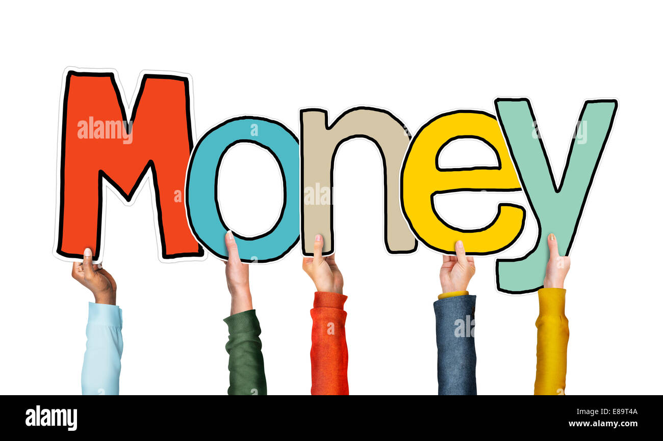 Money Word Concepts Isolated on Background Stock Photo - Alamy
