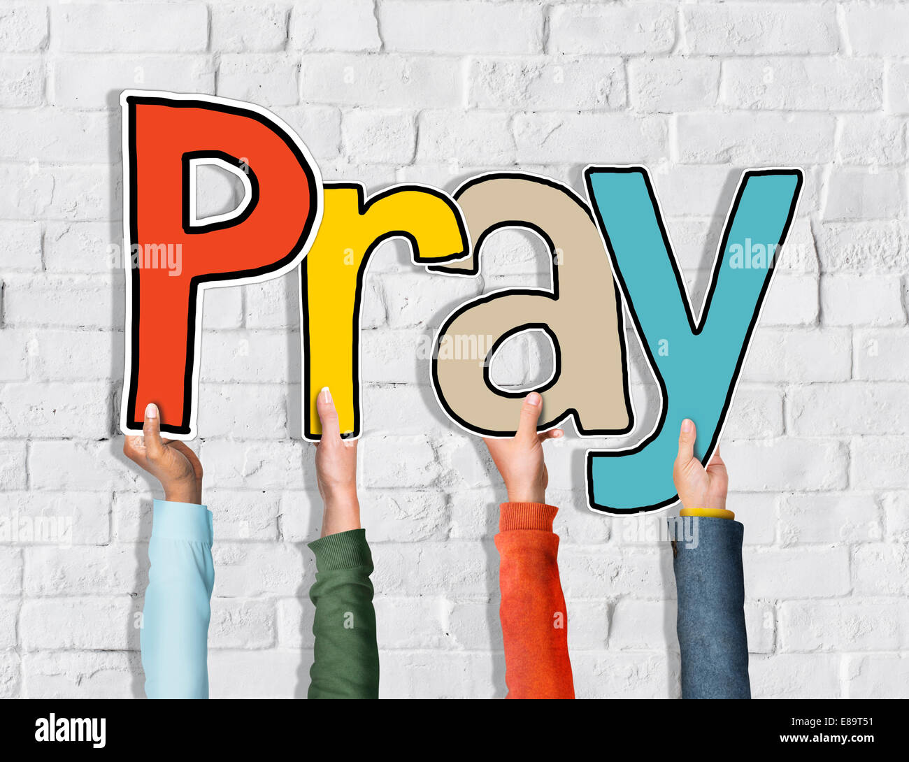 Holding hands prayer hi-res stock photography and images - Alamy
