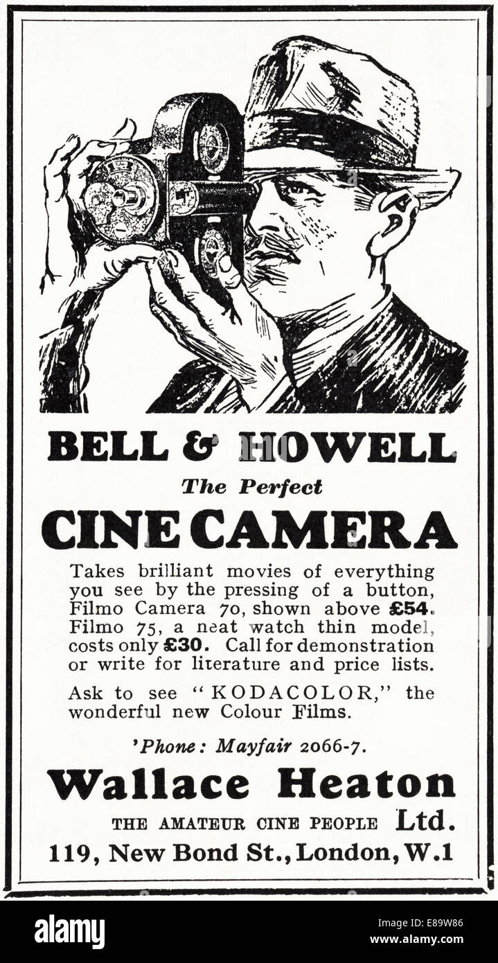 Cine camera 1920s hi-res stock photography and images - Alamy