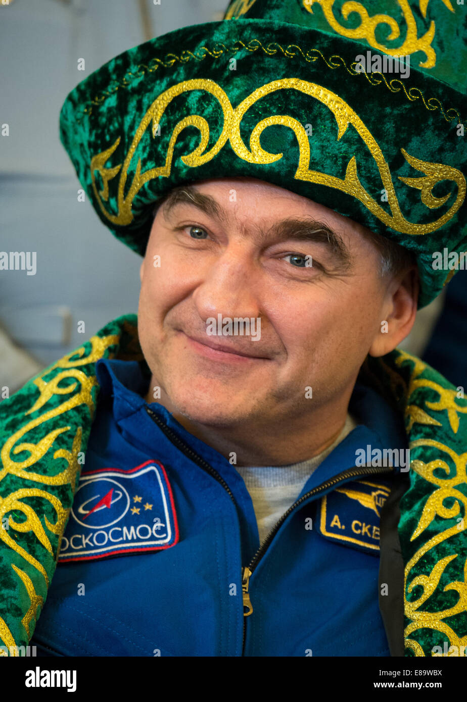 Expedition 40 Flight Engineer Alexander Skvortsov of the Russian ...