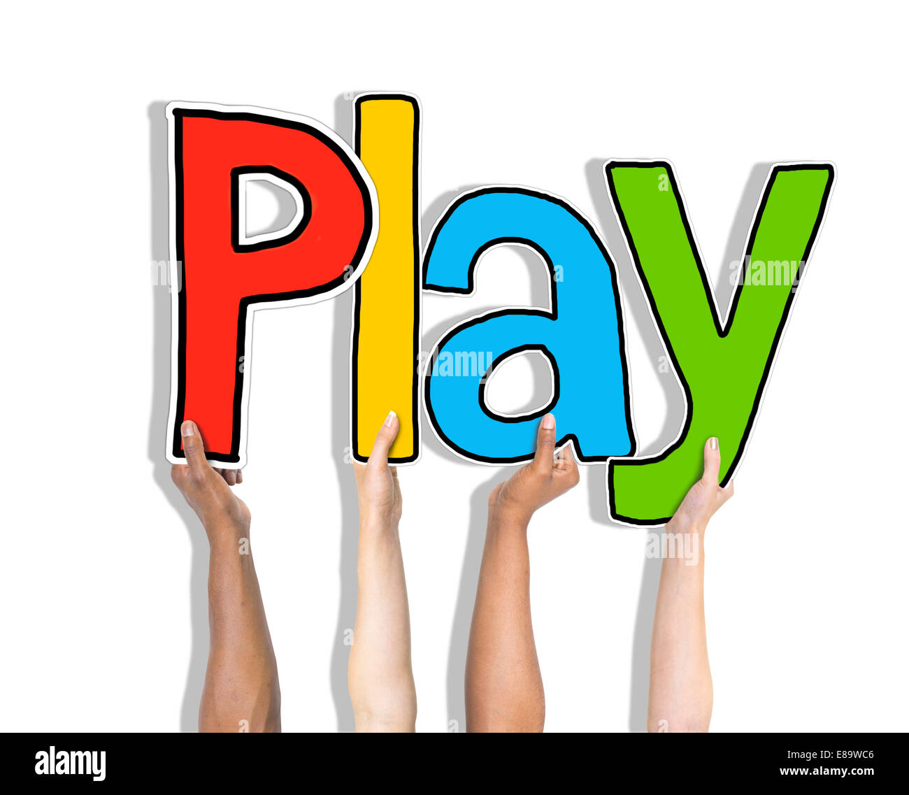 Play Word Concepts Isolated on Background Stock Photo - Alamy