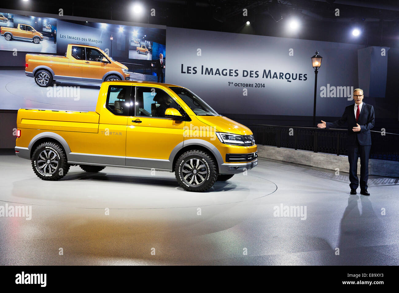 Eckhard Scholz, CEO of Volkswagen commercial vehicles presents VW ...