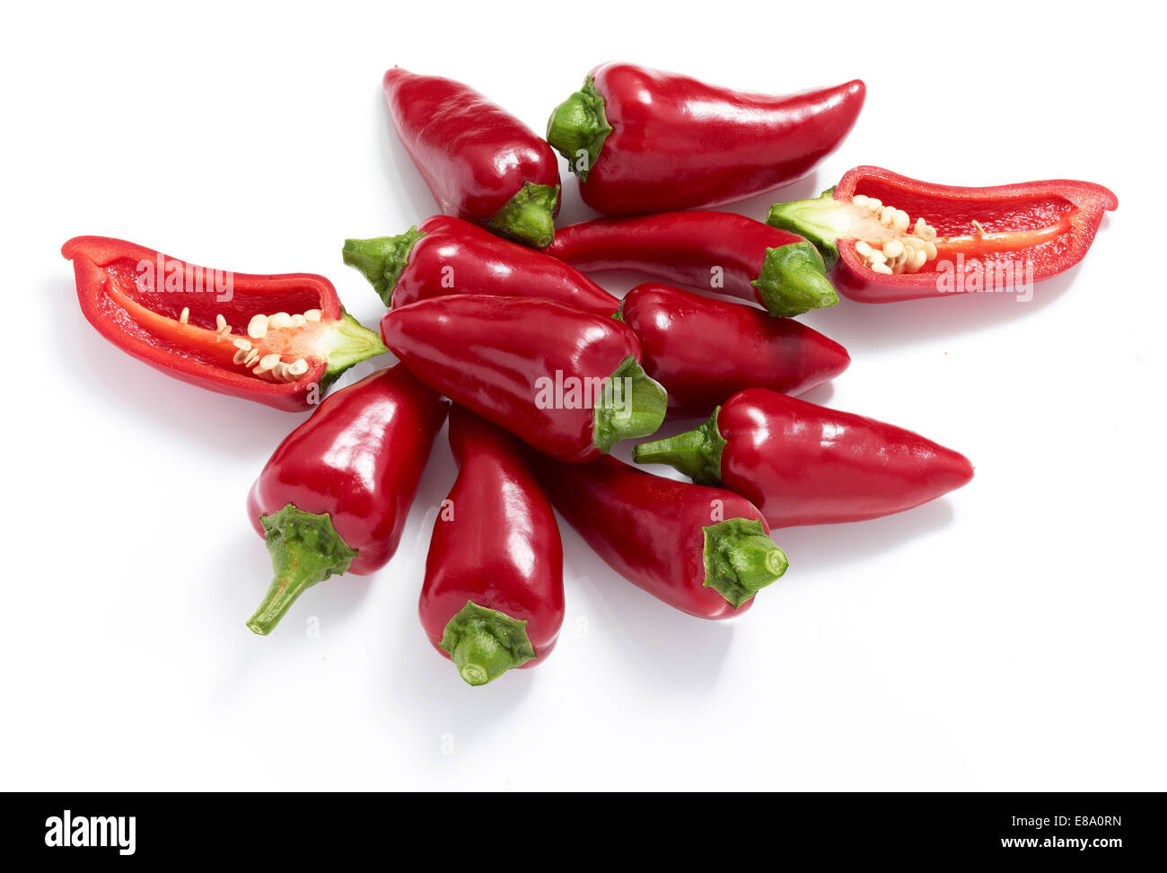 Red chili peppers (Capsicum annuum Stock Photo - Alamy
