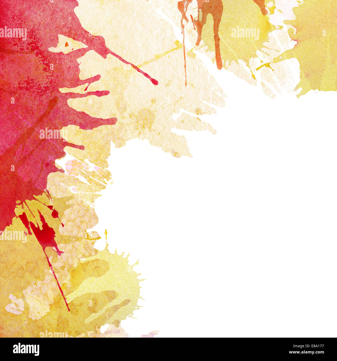 Abstract colorful painted watercolor splash and stain Stock Photo - Alamy